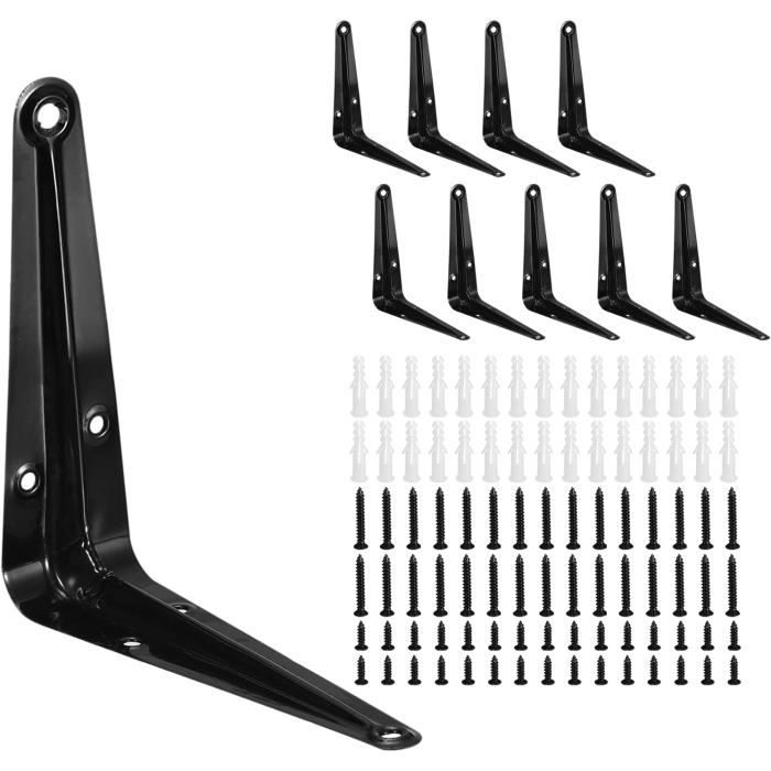 Tablette Support 5 X 4 Pouce, 10Pcs Métal L Supports Flottant Étagère ...