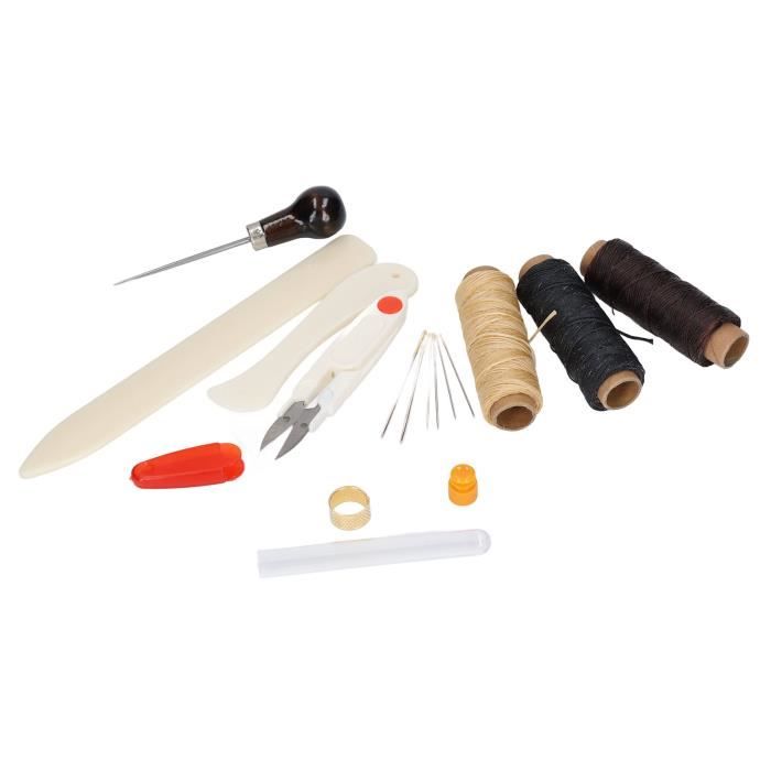 Dilwe Outils de travail du cuir Outils en cuir pratique ...