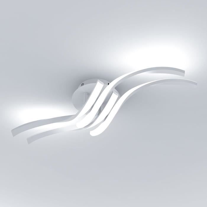 Plafonnier Led Moderne, 32W 3600Lm 60Cm Lampe De Plafond, Blanc ...