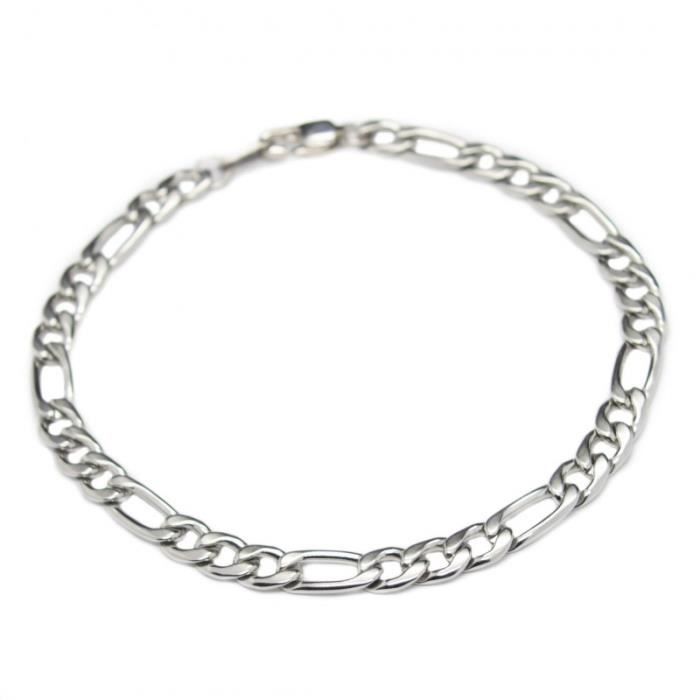 Gourmette homme figaro en acier inoxydable. - Achat / Vente bracelet ...