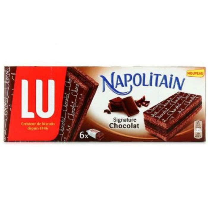 LU Gâteaux Napolitain Signature Chocolat x6 - 174 g - Cdiscount Au ...