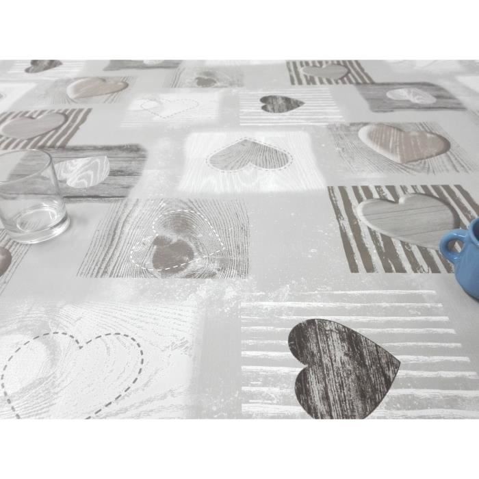 Protège-Table imprimé Tendresse Gris, livré sans plis, épaisseur 2mm ...