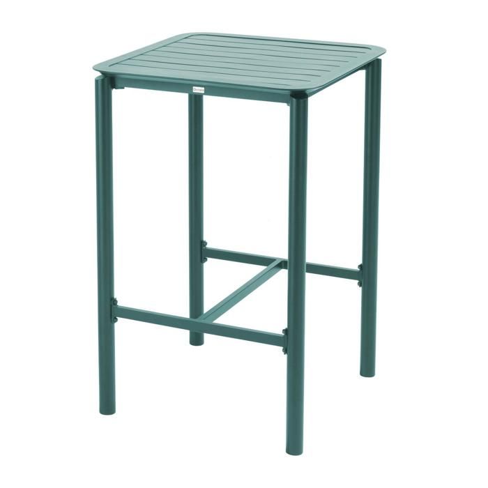 Table haute de terrasse vert foncé - Oviala - Cdiscount Jardin