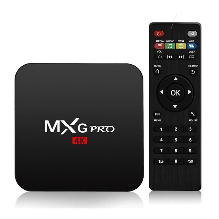 TV Box Amlogic S905X Quad Core 4K Reseau HD STB Android 9.0TV BOX ...