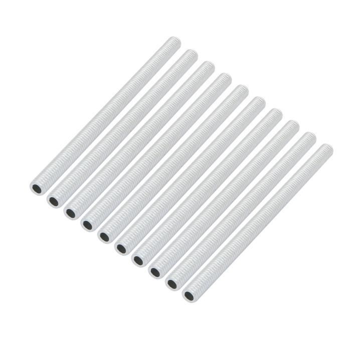 SOURCING MAP Tige Filetée Creuse M6 Filetage 100mm Longueur Lampe Tuyau ...