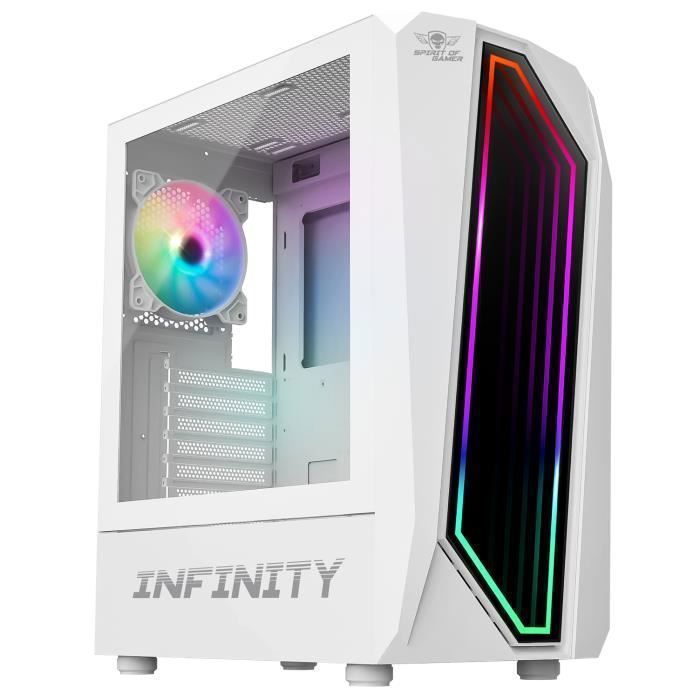 Boîtier PC Gamer - Spirit Of Gamer - INFINITY ARTIC - Blanc - RGB ...