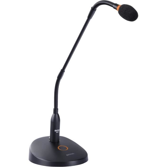 Desktop Condenser Podium Microphone, 18" Bi-Fold Gooseneck Microphone ...