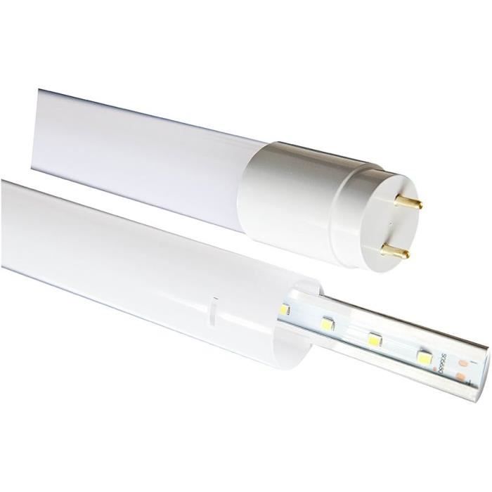 Ampoule Led T8 60 cm 9 W G13 830 blanc chaud 3000 K avec démarreur ...