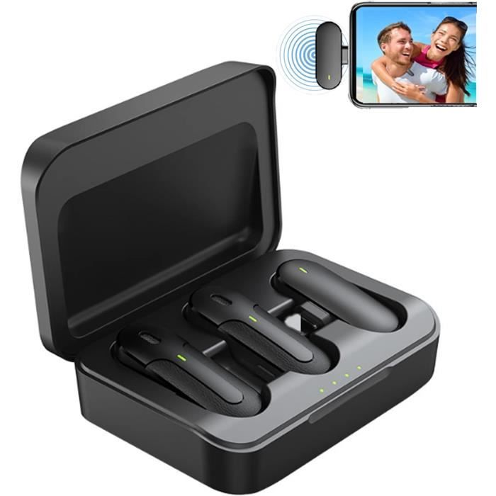 Micro Cravate Sans Fils, Mini Micro Cravate Sans Fil Pour Iphone Double ...