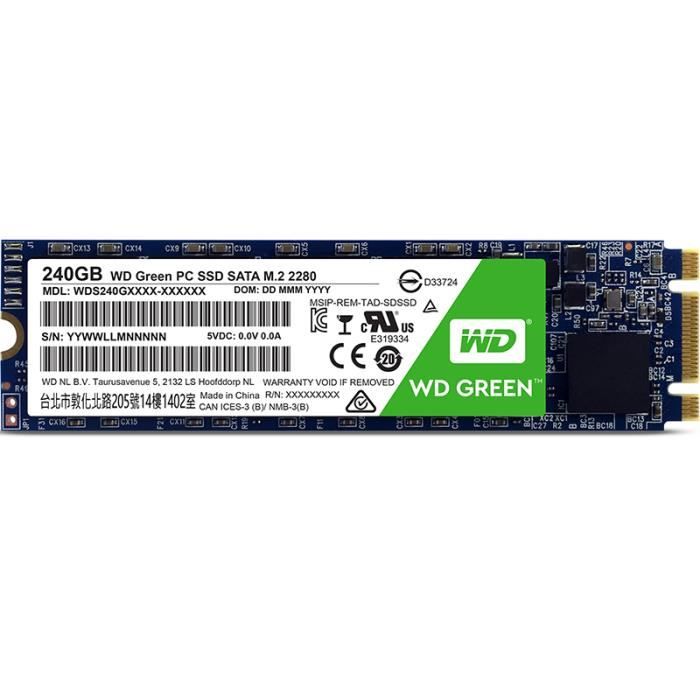 Western-Digital SSD - 240 Go Disque SSD WD Green M.2 pour PC ...