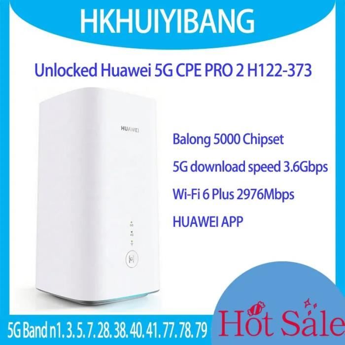 Logo Huawei avec boîte - Huawei 5G CPE PRO 2 H122-373 Wi-Fi 6 Plus 3 ...