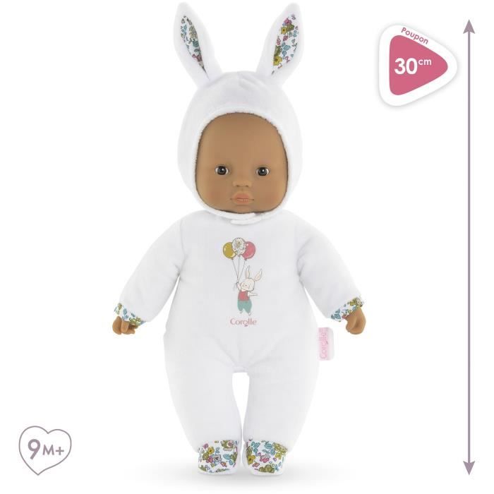 Poupon - COROLLE - Pti'Cœur Lapin Blanc - 30 cm - Dès 9 mois ...