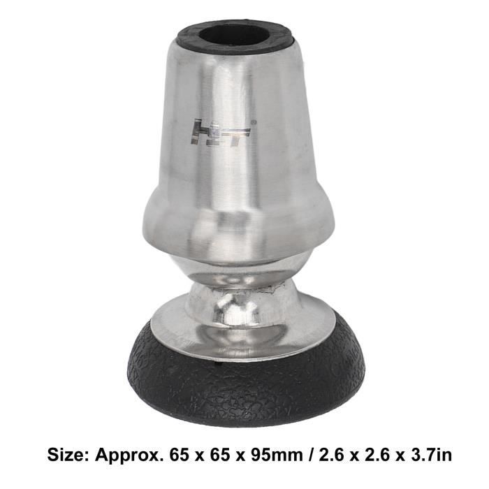 SED Embout de canne en caoutchouc en acier inoxydable de 19 mm, tête de ...
