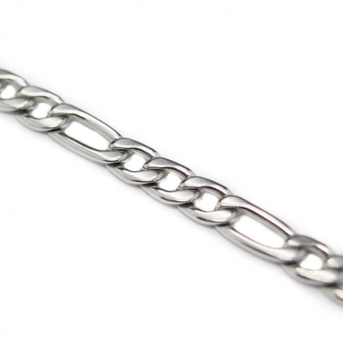 Gourmette homme figaro en acier inoxydable. - Achat / Vente bracelet ...