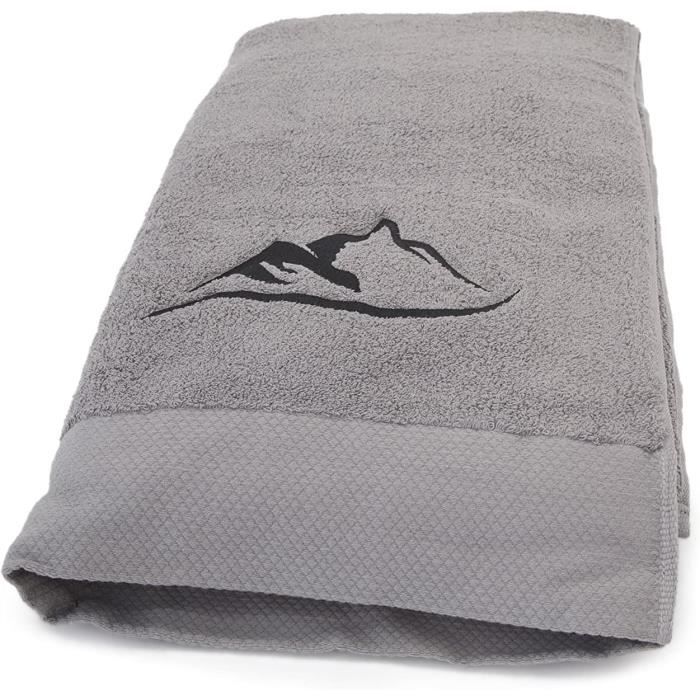 Serviette De Sauna De Qualité Supérieure,80X200 Cm,Gris Foncé,100 % ...