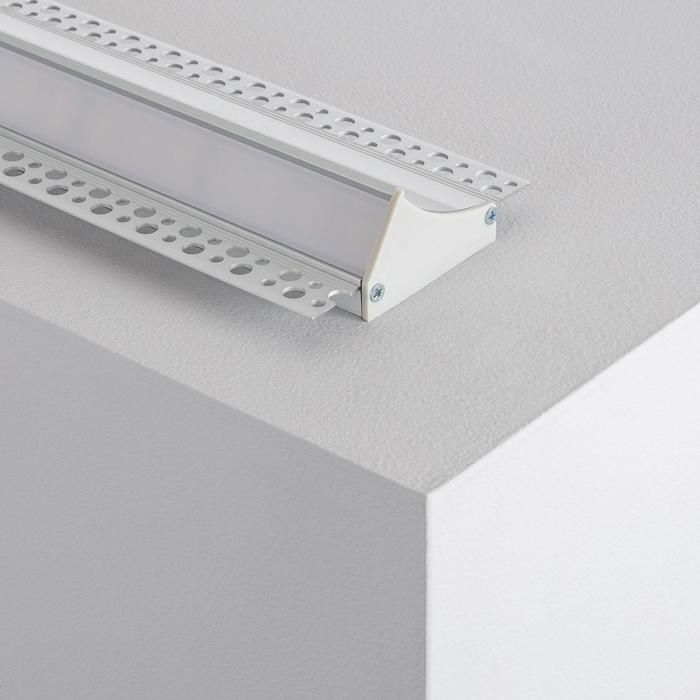 Profilé Aluminium Encastrable dans Plâtre / Placo avec Capot Continue ...
