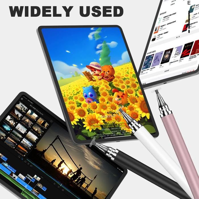 Stylet universel 2 en 1 pour écran tactile, crayon pour dessin, iPhone ...
