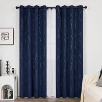 Deconovo Lot de 2 Rideaux Occultants Thermique Rideaux Motif Point ...