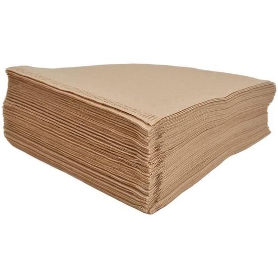 Papier filtre à café,papier filtre à pulpe de bois naturel haute ...