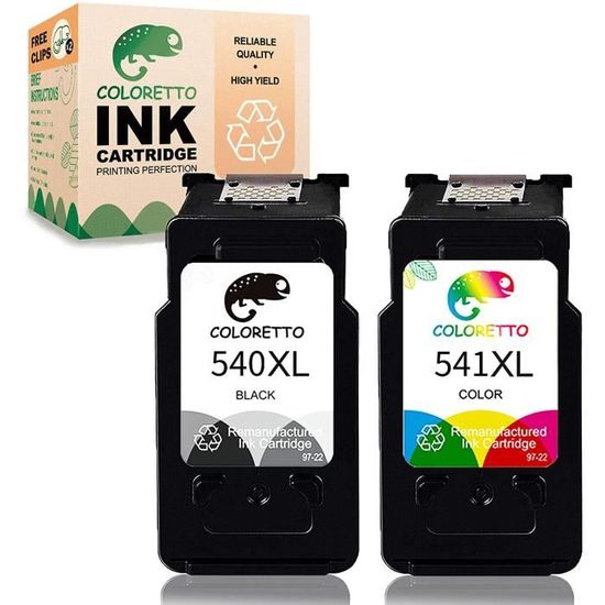 Cartouche dencre remanufacture COLORETTO pour remplacer Les Cartouches ...