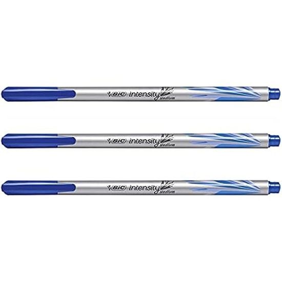 Stylos feutre - BIC - Intensity Medium - Tracé bleu - Pointe 0,8 mm ...