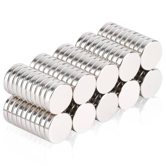 52 Pièces Aimant Puissant 10X2Mm Aimant Neodyme Mini Magnet Frigo Petit Aimant Rond Tableau ...