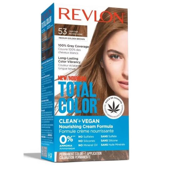 Revlon Total Color Coloration Permanente N°53 Medium Golden Brown ...