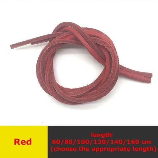 LACET DE CHAUSSURE,Rouge-120cm--Bottes Martin À Lacets Carrés En Cuir ...