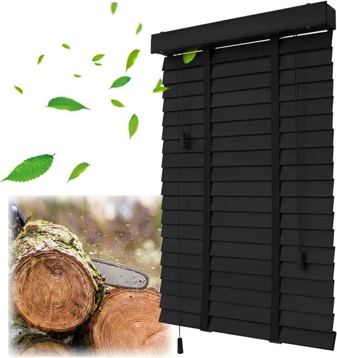 Stores Vénitiens Intérieurs,Stores En Bois Pour Fenêtres 45Cm 50Cm 60Cm ...