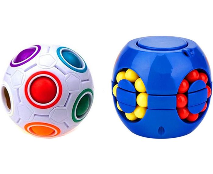 Puzzle magique Rainbow Ball Magic Cube Fidget Toy Puzzle magique ...