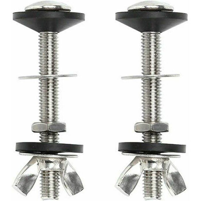 Kit Fixation WC Universel - KCVV - Acier Inox 304 - Lot de 2 ...