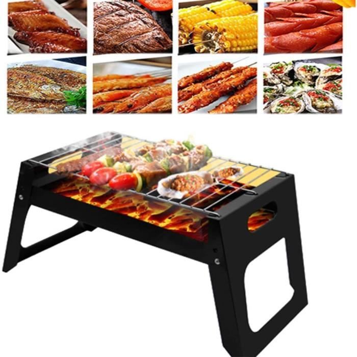 Grill Barbecue, Portable Et Pliable Barbecue De Table Au Charbon De ...