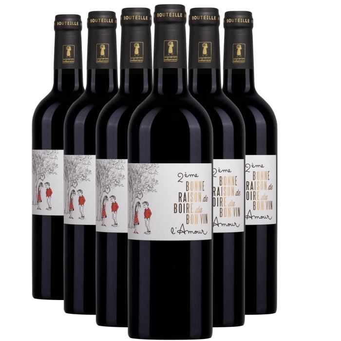 Bonne raison du boire du bon vin : L'Amour Rouge 2013 - Lot de 6x75cl ...