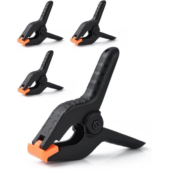 4 Pcs Pince À Ressort, 4Pouces-11.5Cm Pince Fond Photo Heavy Duty Pince ...