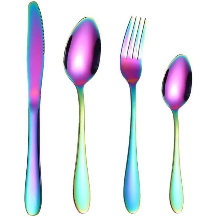 Couverts de Table,8 pièces de Couvert,Set Couverts de Table 2 personnes ...