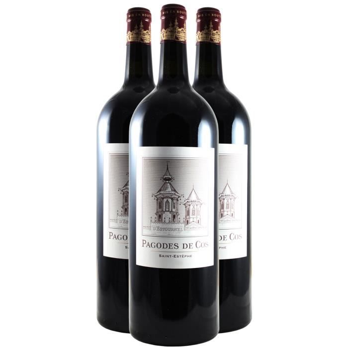Saint-Estèphe Les Pagodes de Cos MAGNUM Rouge 2014 - Lot de 3x150cl ...