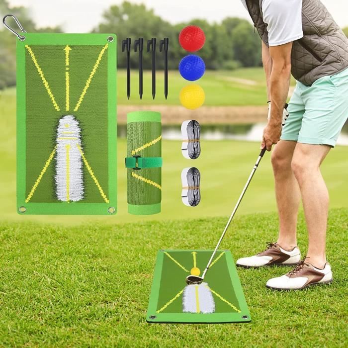 Golf Training Mat for Swing Detection Batting, Premium Golf Impact Mat ...