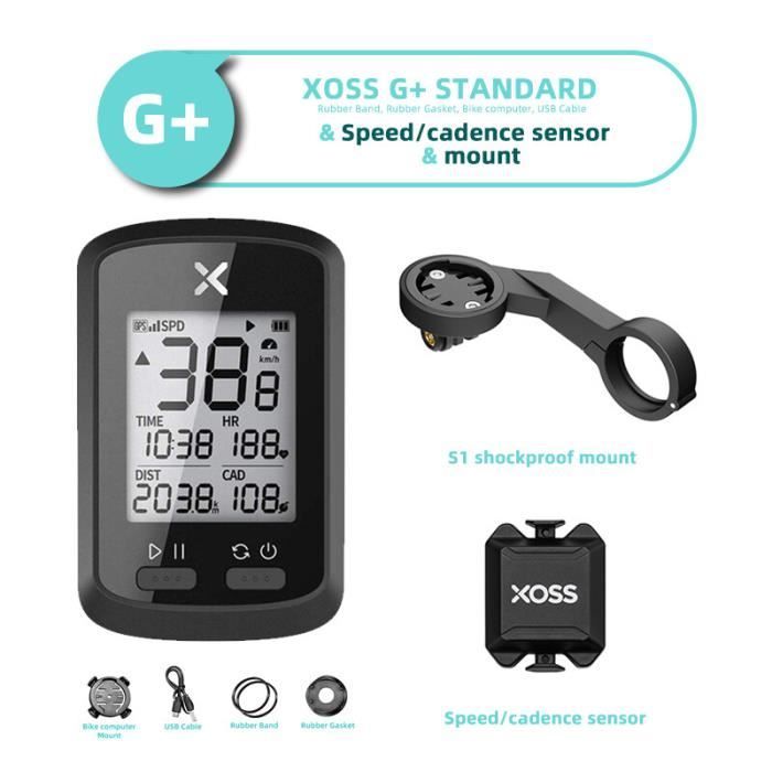 Compteur de vélo GPS - XOSS - G Plus - Sans fil - Étanche - Pour vélo ...