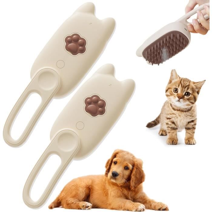 2024 New Cat Steamy Brush Brosse Pour Chat, 3 En 1, Avec Vapeur Et ...