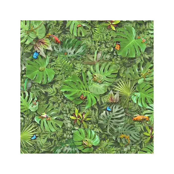 Sol Vinyle Textile - Relief 3D - Imprimé Faune et flore tropicale ...