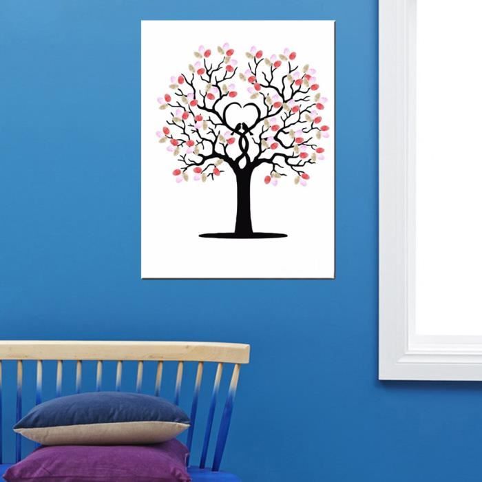 CHR Tableau de signature et empreinte pour l'occasion du mariage avec ...