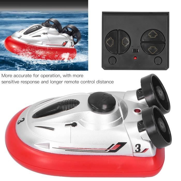 TAM Bateau RC 4 canaux Bateau RC 2.4G (Rouge) Mini Bateau RC électrique ...