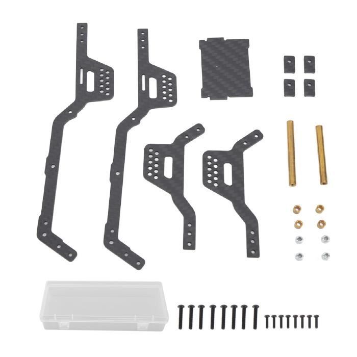 ESTINK poutre de cadre RC 1/18 Poutre de Cadre de Châssis RC en Fibre de Carbone avec gravité ...