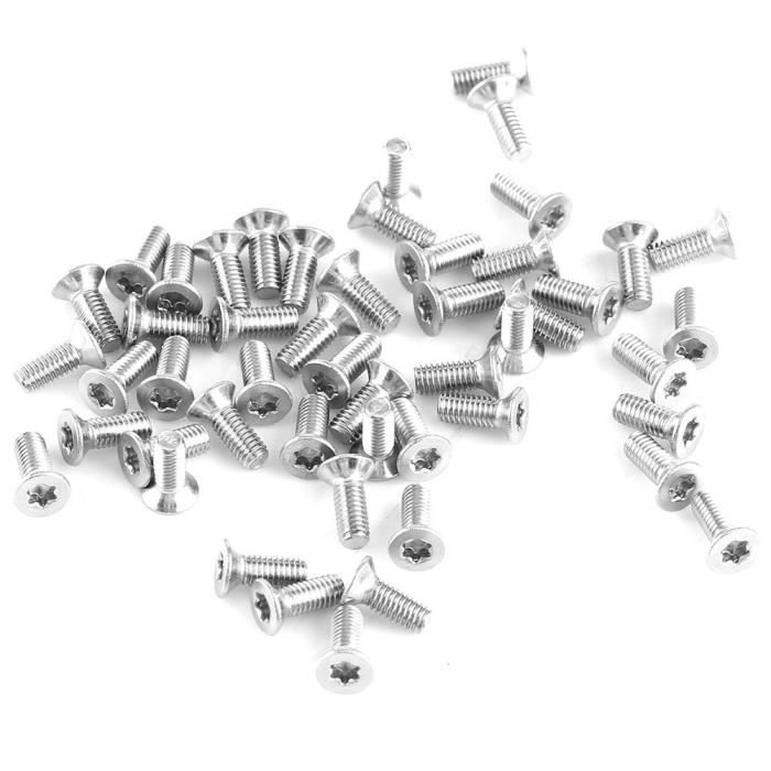 Hililand Vis en étoile Vis étoile M3 Vis à tête fraisée à tête plate ...