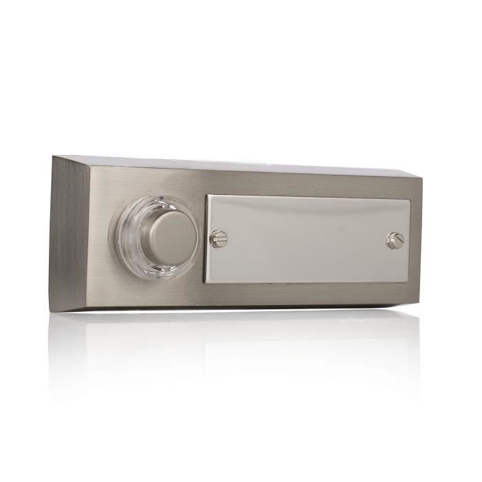 Byron 10.007.95 Sonnette filaire de carillon universelle en acier avec ...