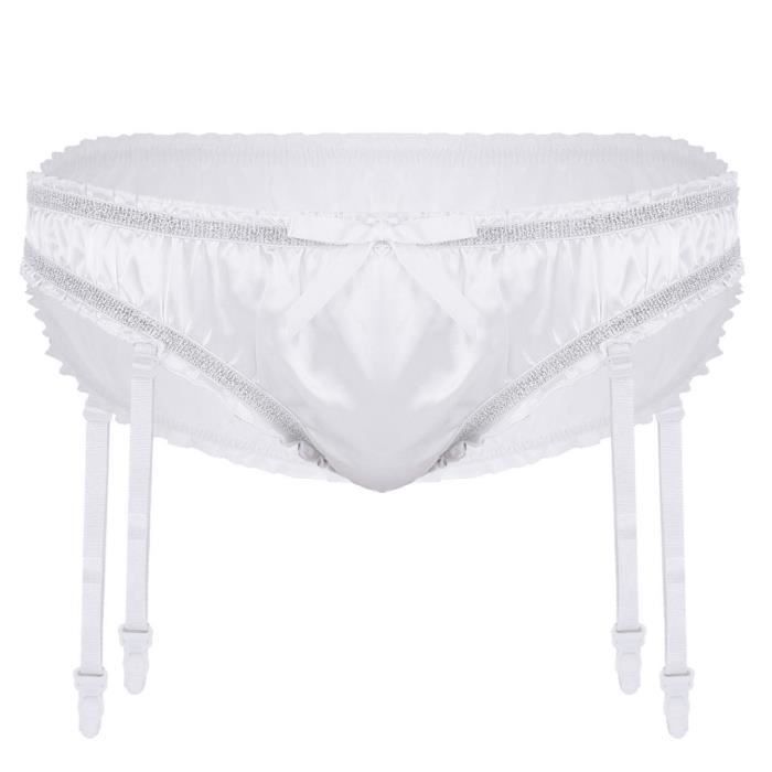 Culotte Satin Dentelle Froufrou Adulte Culotte Satin Dentelle Satini ...