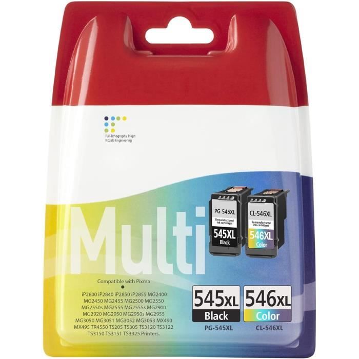 Ridgetube Cartouche 545 546, Cartouche Encre Pg-545Xl Cl-546Xl Pour ...