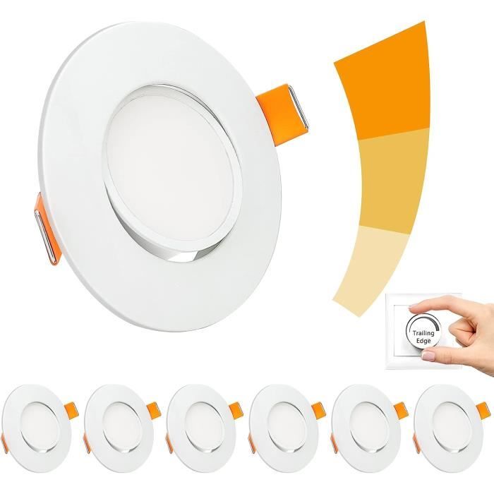 Spot LED Encastrable Dimmable 5W 3000K Blanc Chaud 460LM Spot LED Extra ...