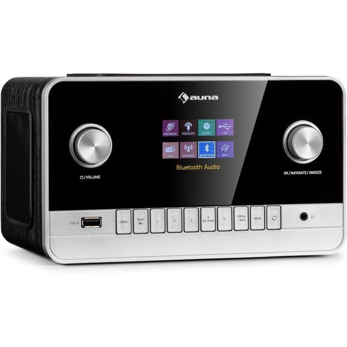 Auna Radio Portable Bluetooth et Rechargeable, Poste Radio Numérique ...