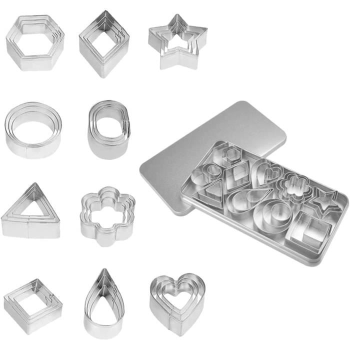 SCHYIDA 30 PCS Mini Emporte-Pièces en Acier Inoxydable, Moule à ...